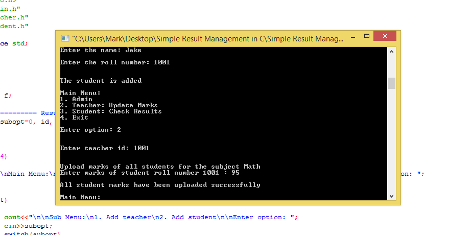 Simple Result Management System In C With Source Code Sourcecodester 0288